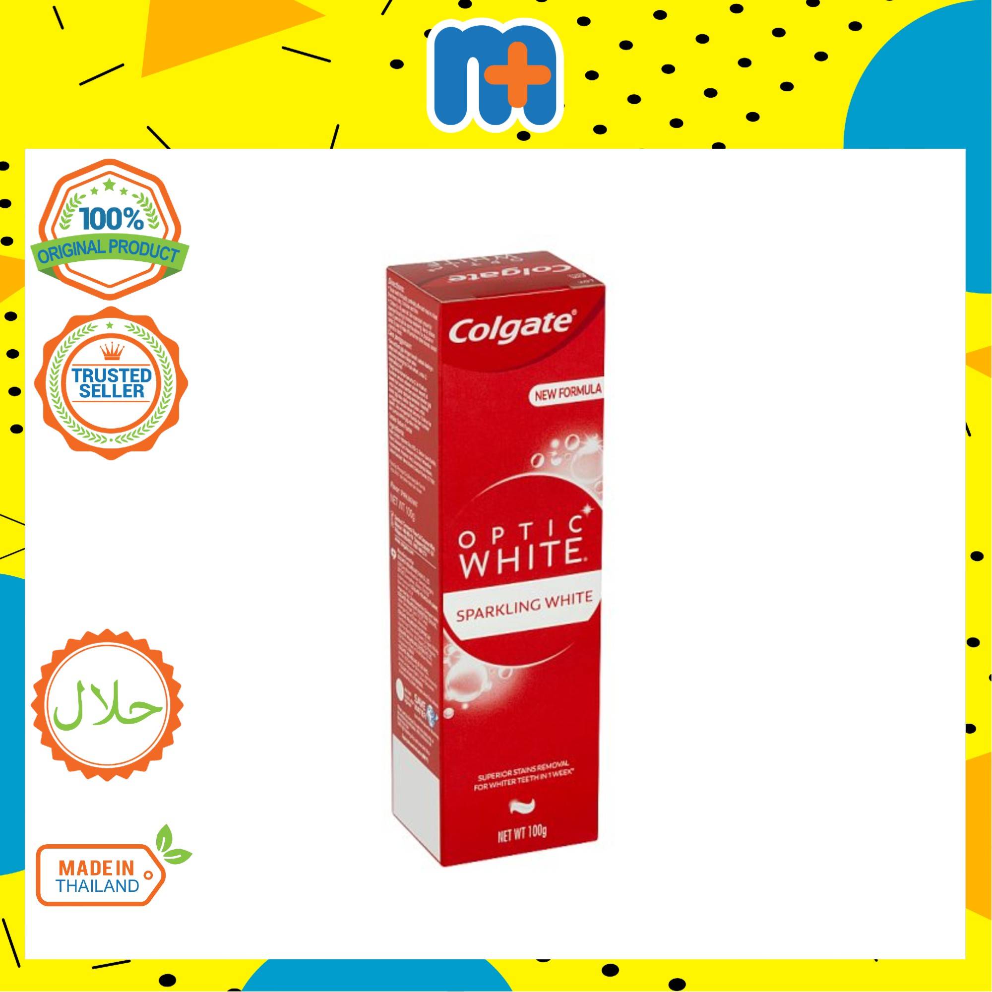 COLGATE TOOTHPASTE OPTIC WHITE 100G - SPARKLING MINT