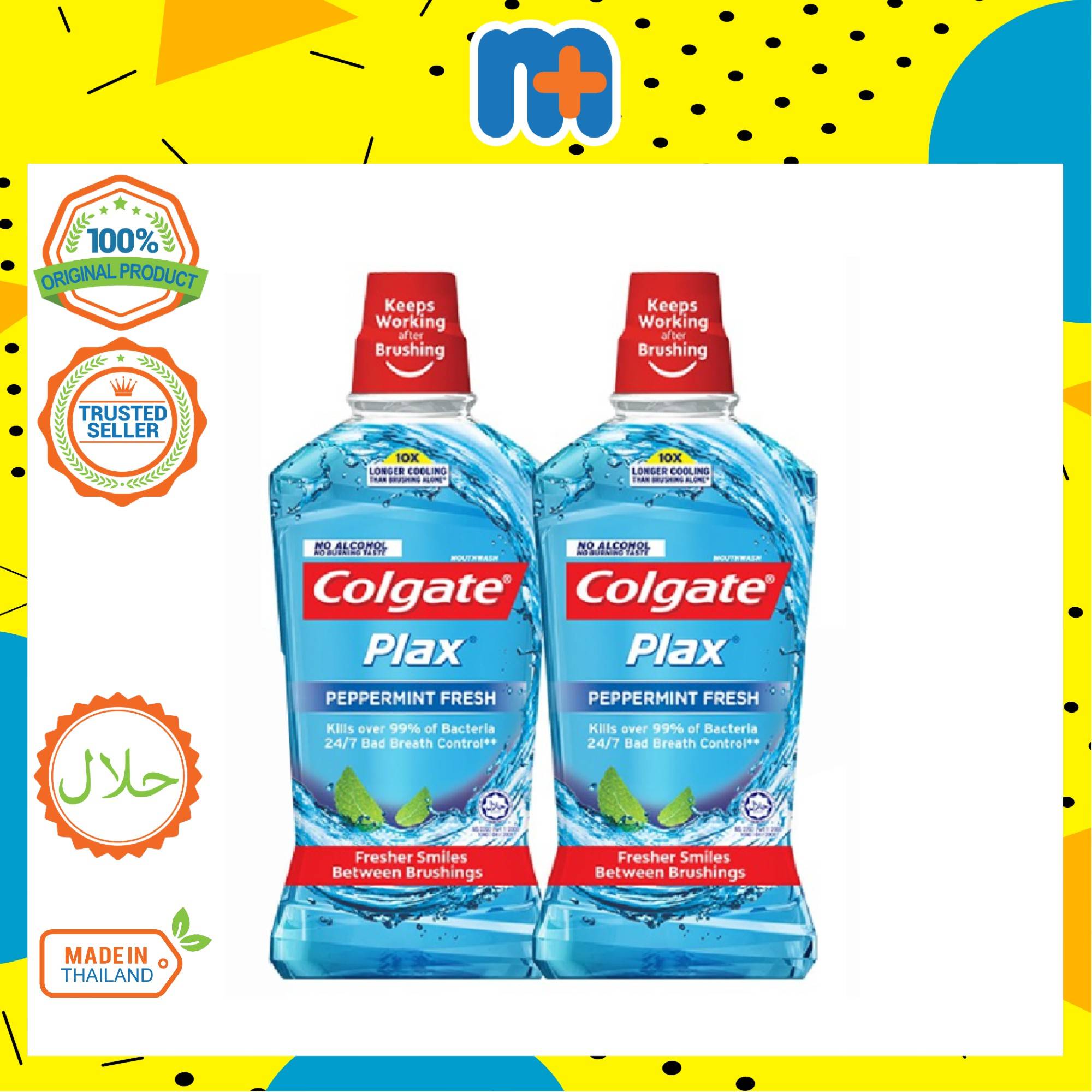 COLGATE PLAX PEPPERMINT 750MLX2