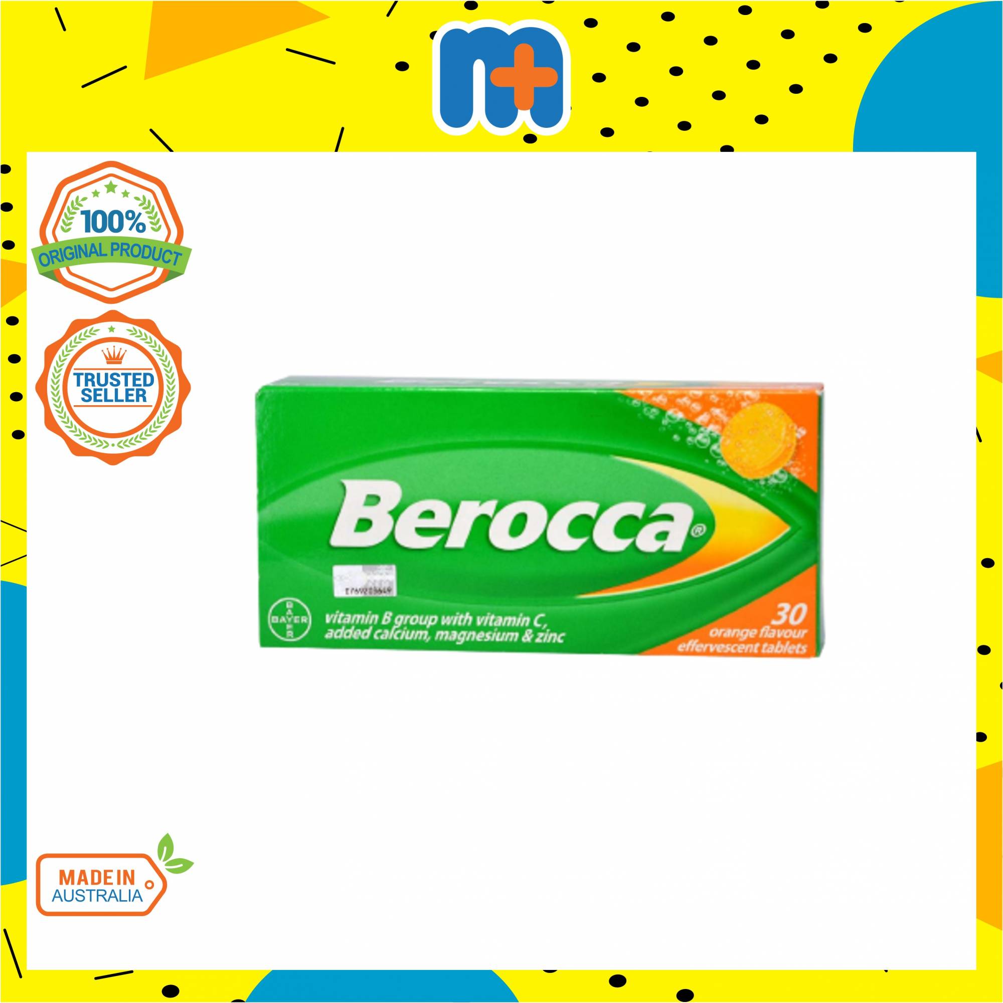 BEROCCA EFFERVESCENT TABLET (ORANGE) 30S