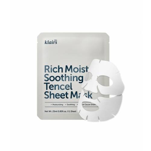 [MPLUS] KLAIRS Rich Moist Tencel Sheet Mask 5's