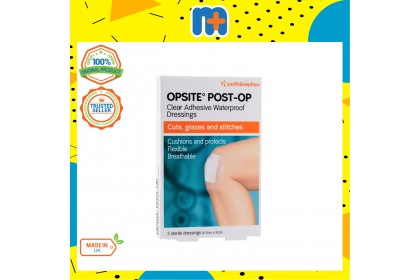 S&N OPSITE POST-OP WATERPROOF DRESSING 6.5X5CM 5S