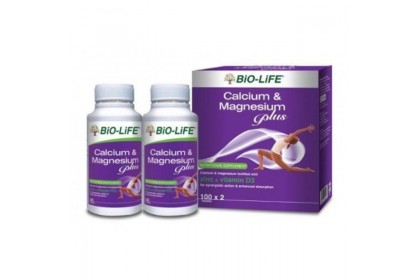 BIO-LIFE Calcium Magnesium Plus Tablet 100's x 2