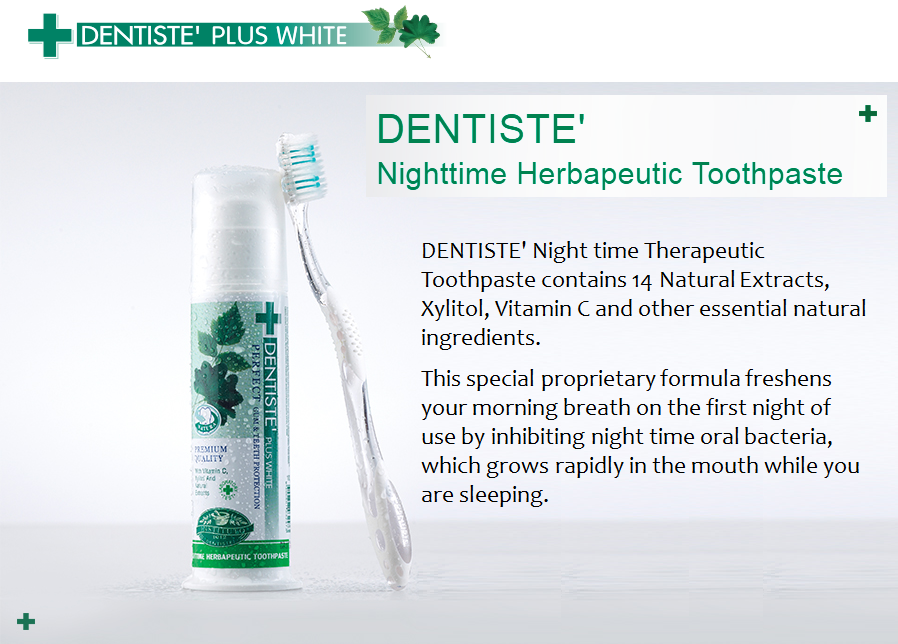 DENTISTE PLUS WHITE NIGHTIME TOOTHPASTE 120G [PUMP] DT120P