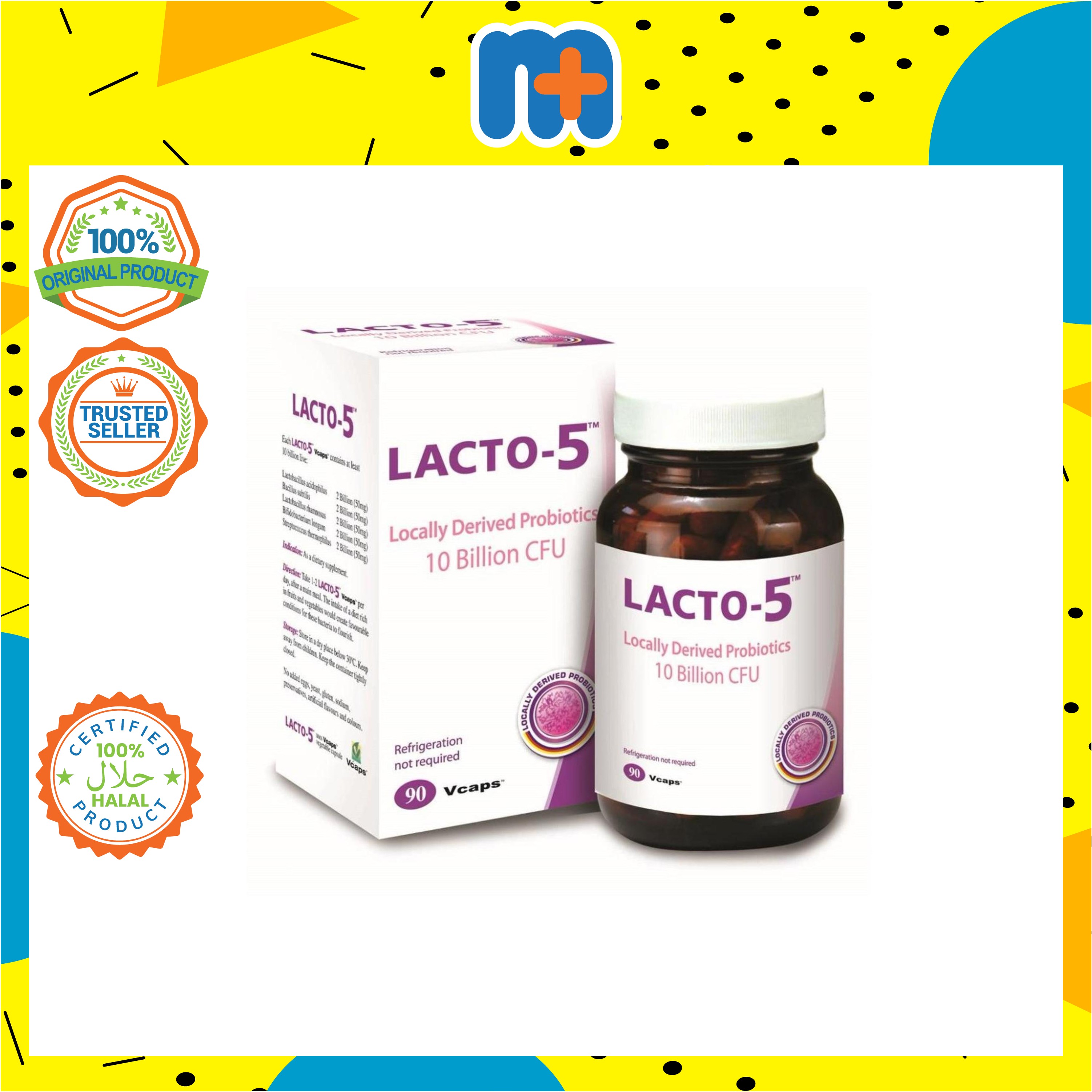 [MPLUS] Lacto-5 Capsule 10 Billion Cfu 90S