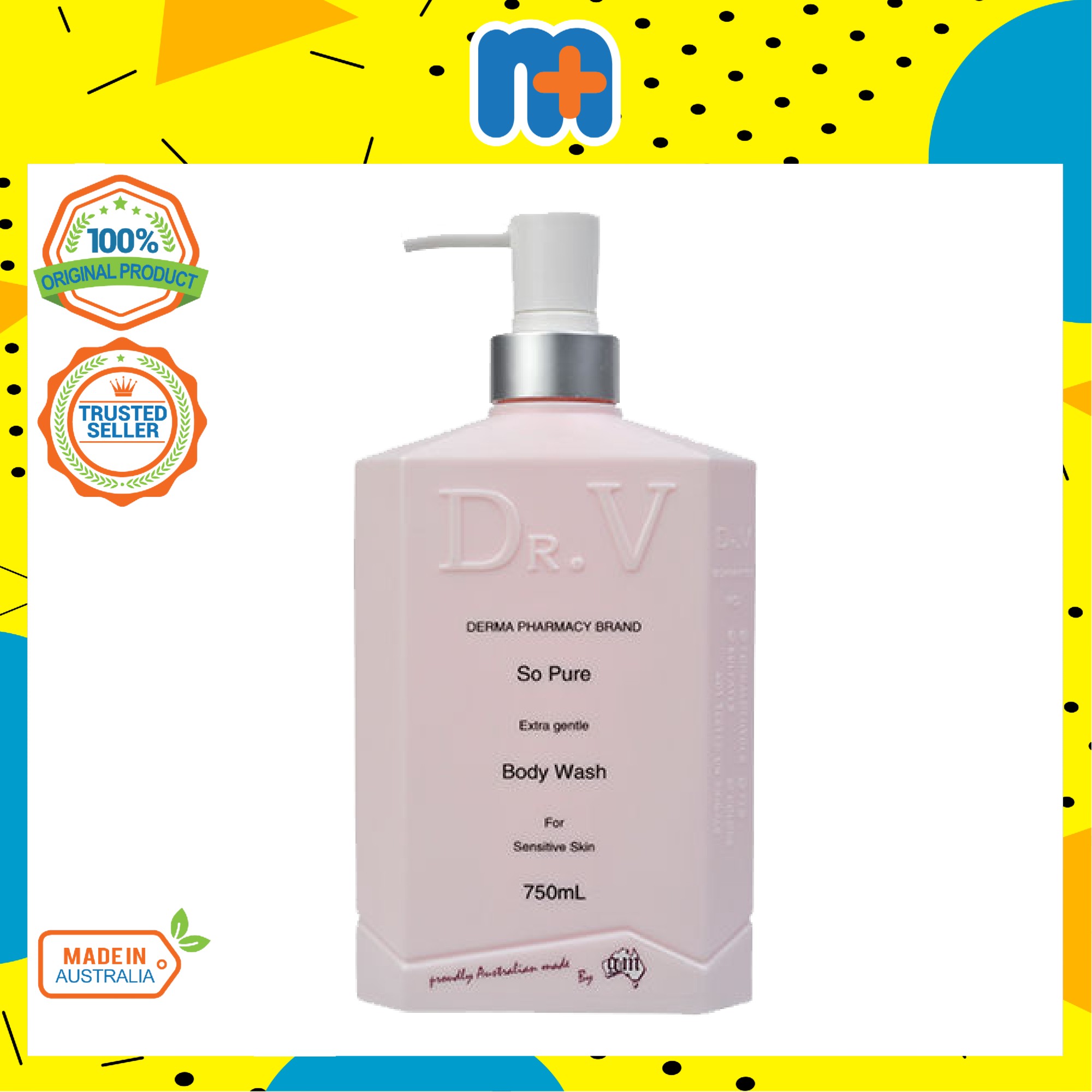 DR. V SO PURE BODY WASH 750ML