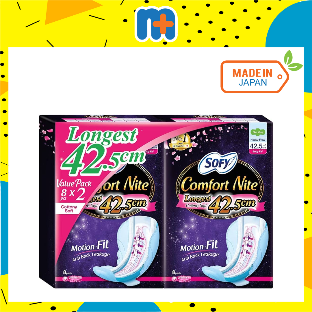 SOFY Body Fit Comfort Nite Wings 42.5cm 8’s Twin Pack (Y17)