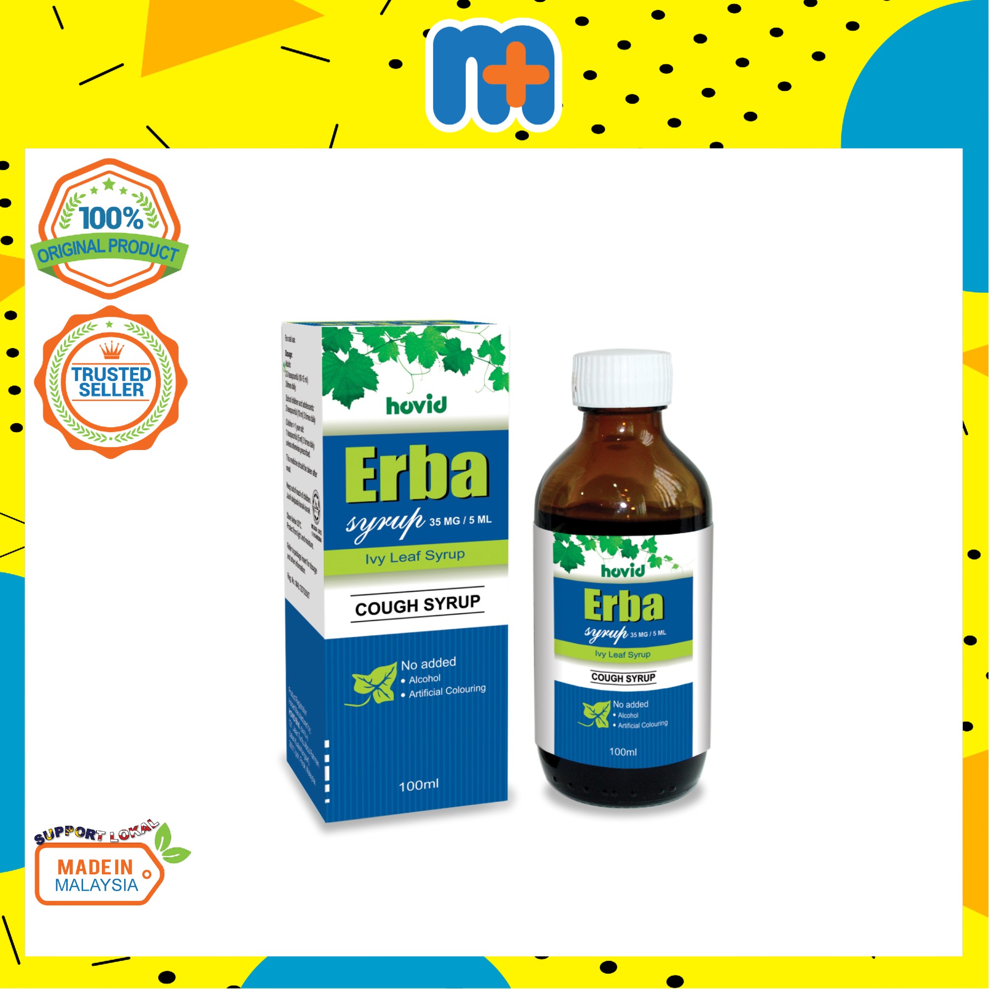 [MPLUS] HOVID Erba Syrup 100ml