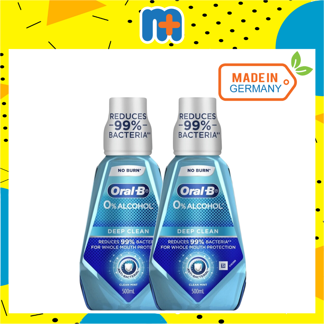 ORAL B DEEP CLEAN MOUTHWASH 2X500ML