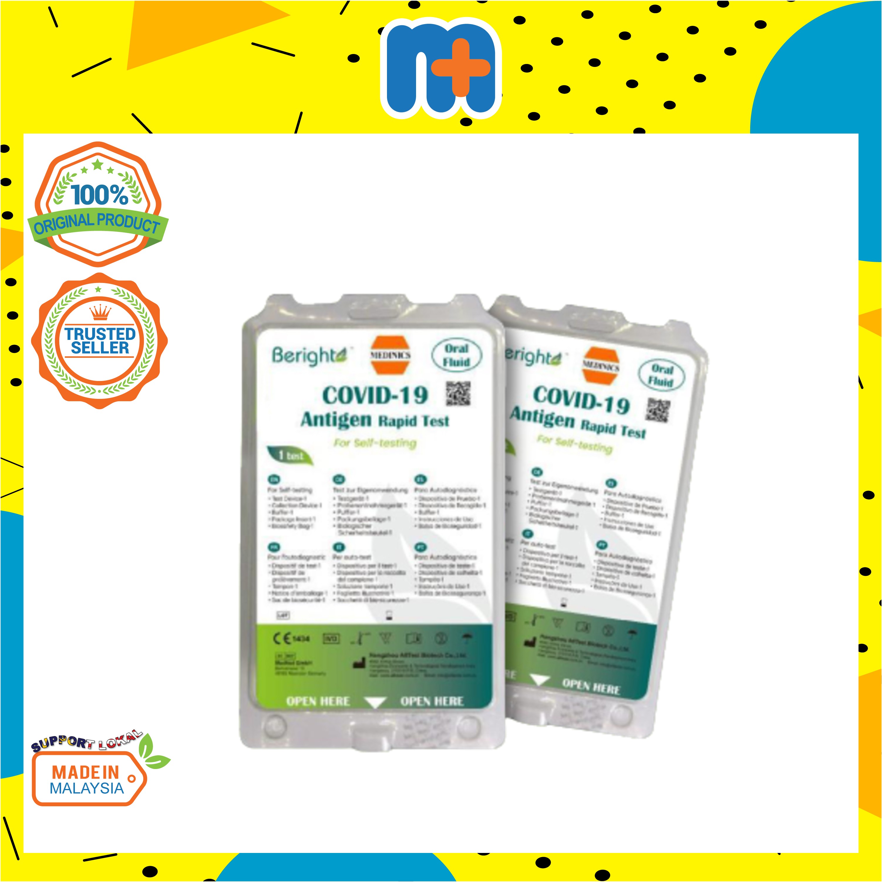 [MPLUS] BERIGHT COVID-19 Rtk Home Self Test Kit (Oral)