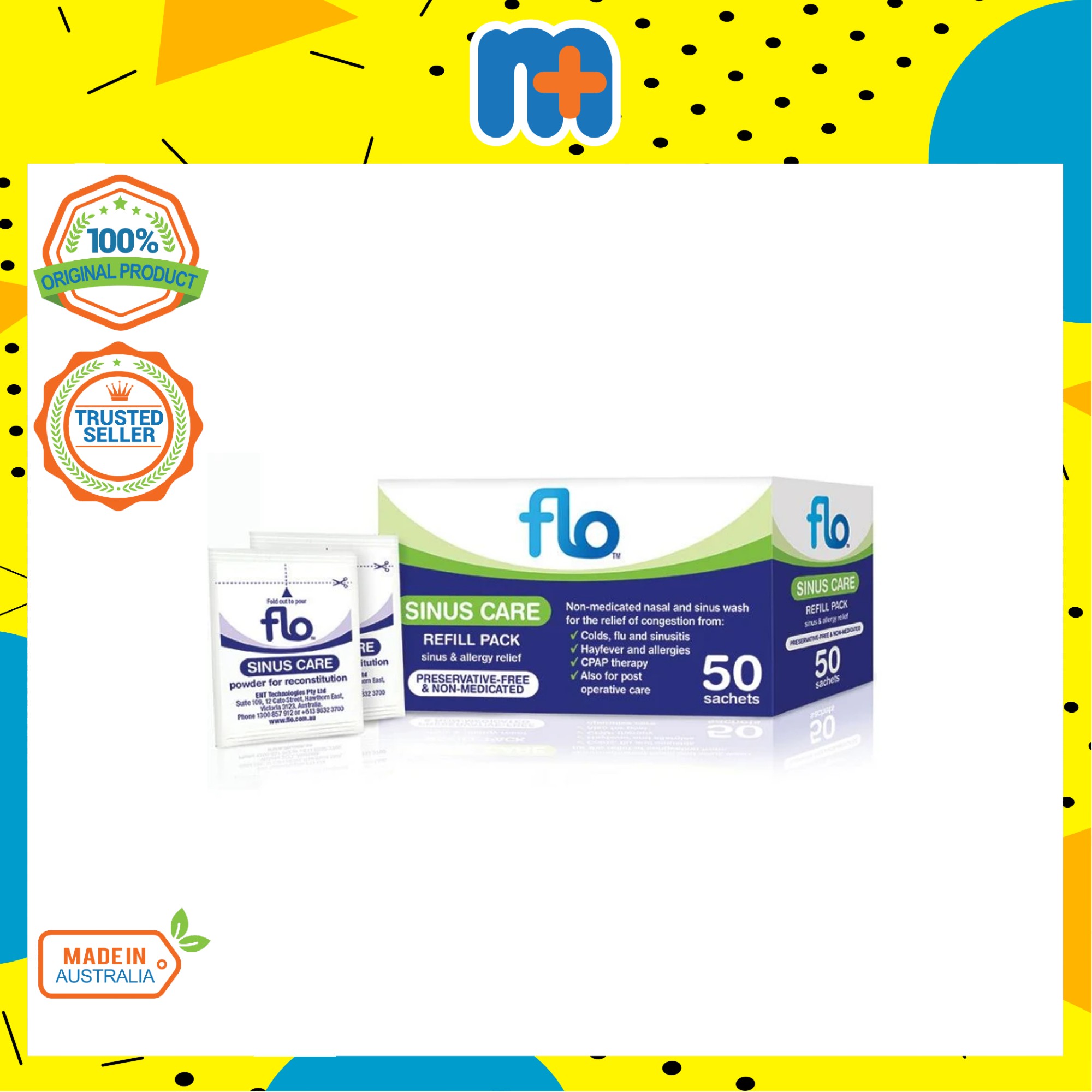 FLO SINUS CARE REFILL SACHETS 50S