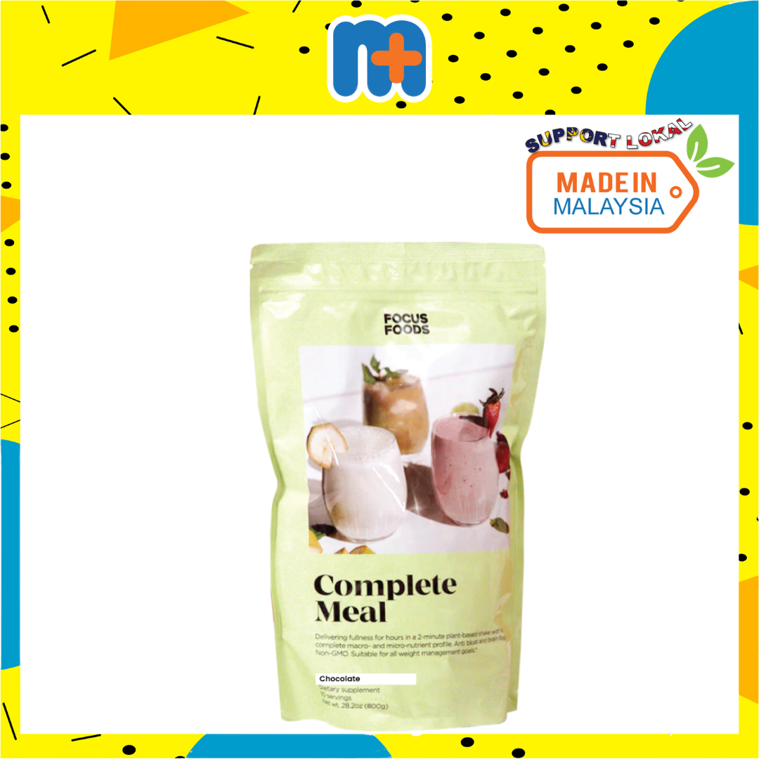 [MPLUS] FOCUS FOODS Complete Meal Original Chocolate Flavour 800g + 10 ...
