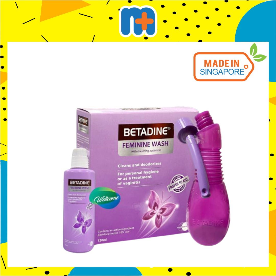 [MPLUS] BETADINE Feminine Wash Douch Pvpi 10% With Kit 120ml