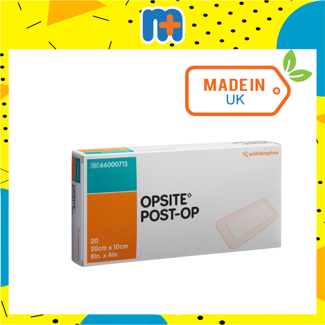 S&N OPSITE POST OP WATERPROOF DRESSINGS 20x10CM 20S