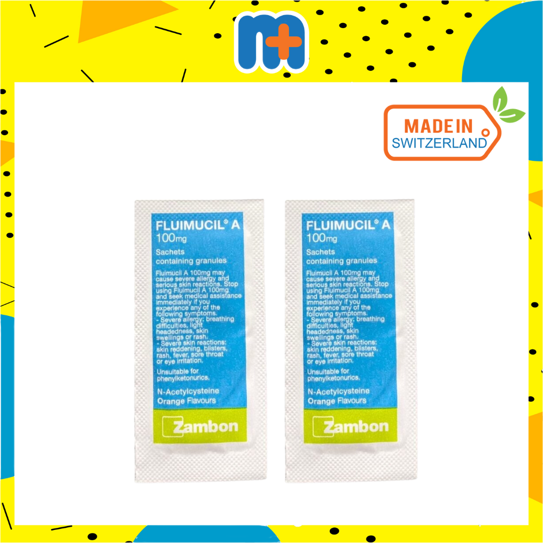 FLUIMUCIL A 100MG SACHETS 2S