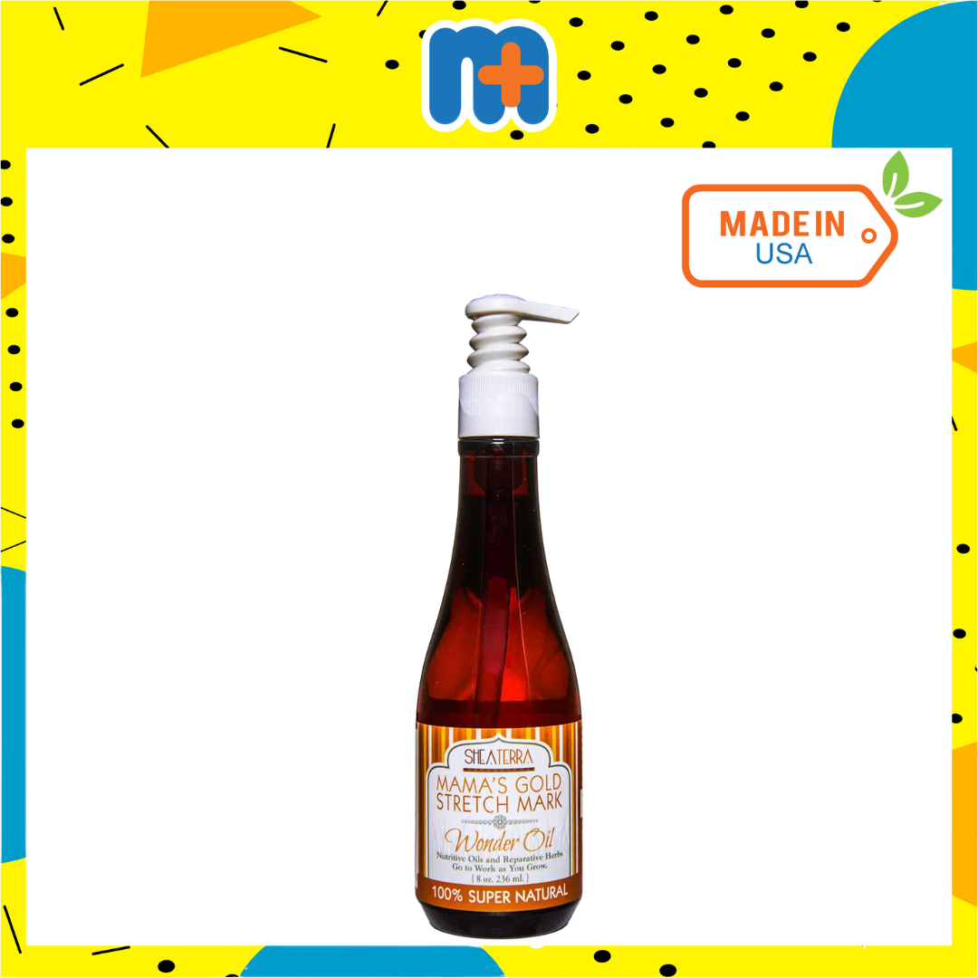 SHEA TERRA ORGANICS MAMA'S GOLD STRETCH MARK PREVENTION & TREATMENT OIL 8OZ
