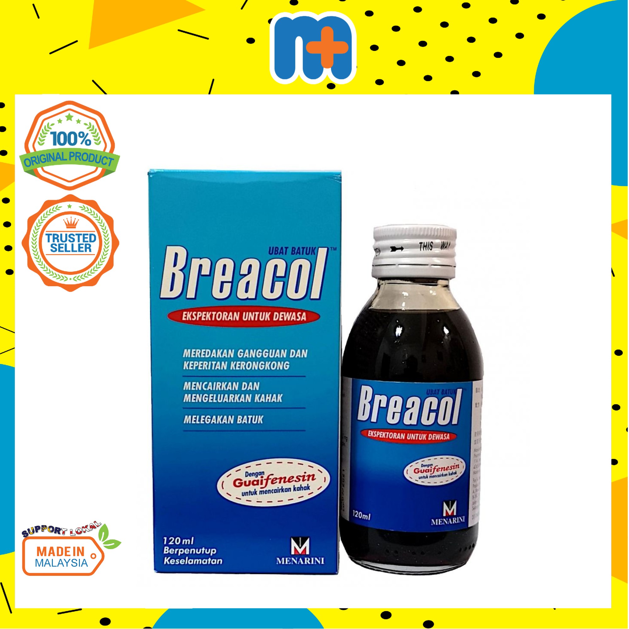 BREACOL COUGH SYRUP ADULT 120ML