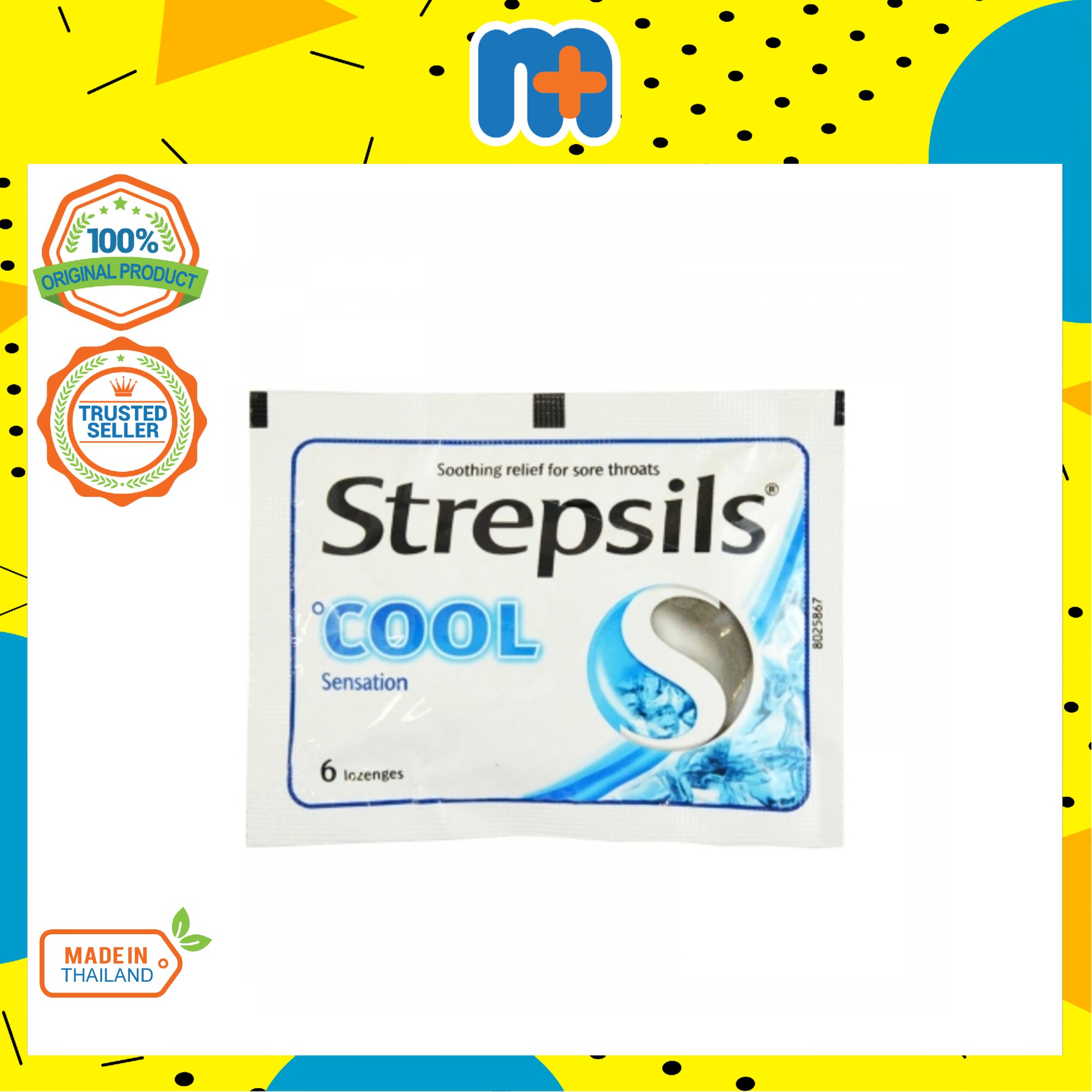 STREPSILS COOL SENSATION POUCH 6S, sore throats