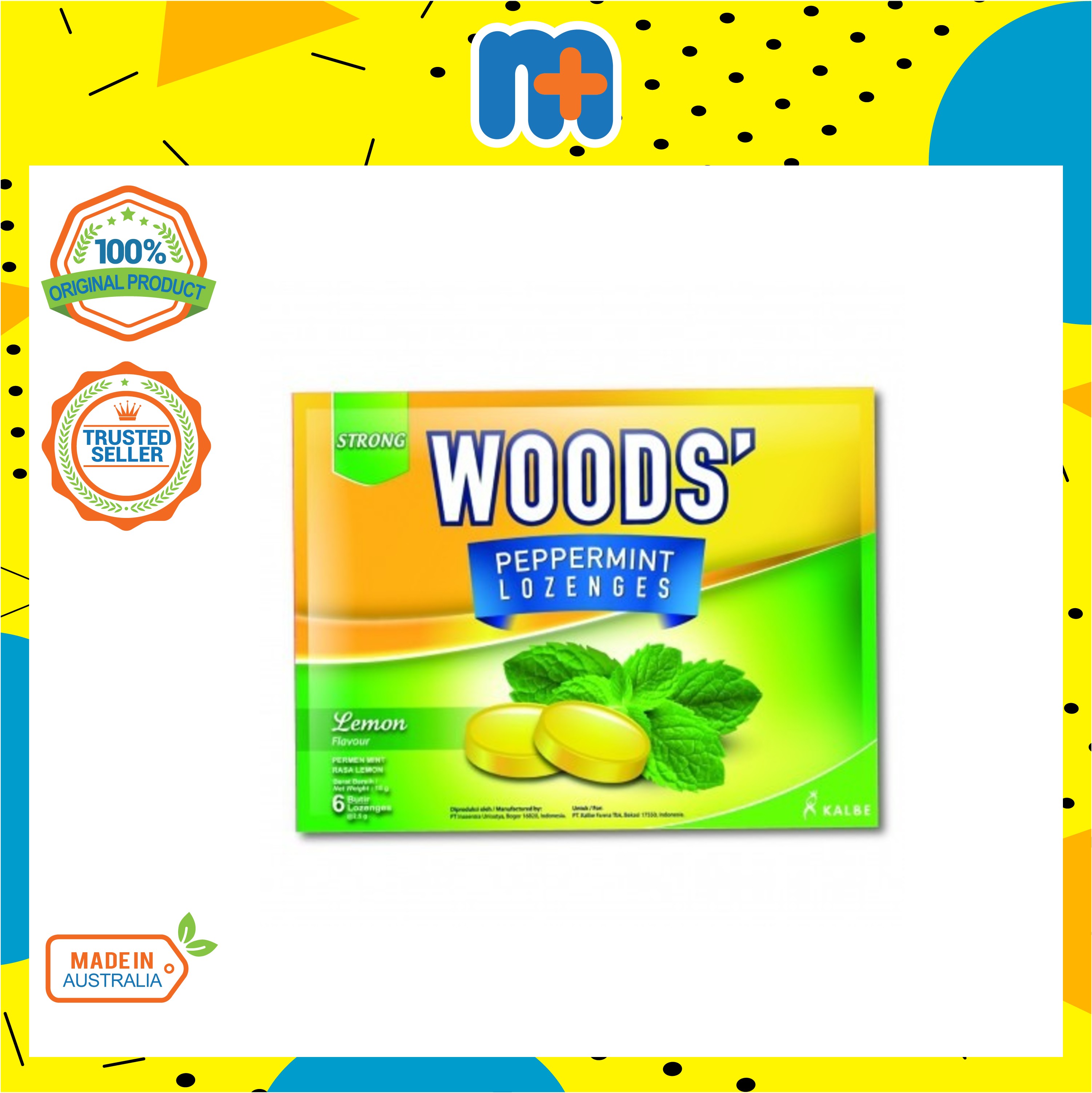 WOODS' Lozenges Regular Lemon 15g