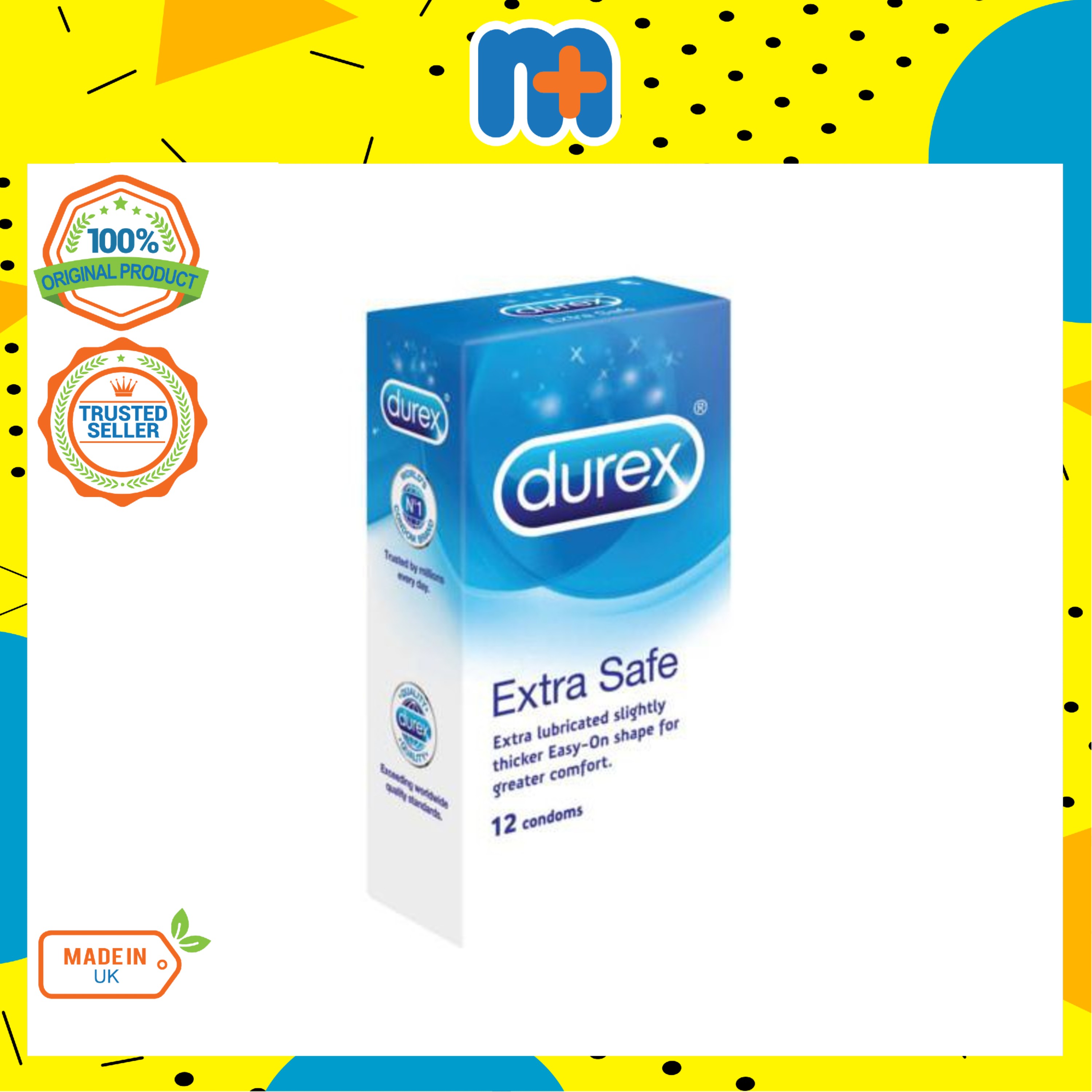 DUREX EXTRA SAFE EASY ON 12S