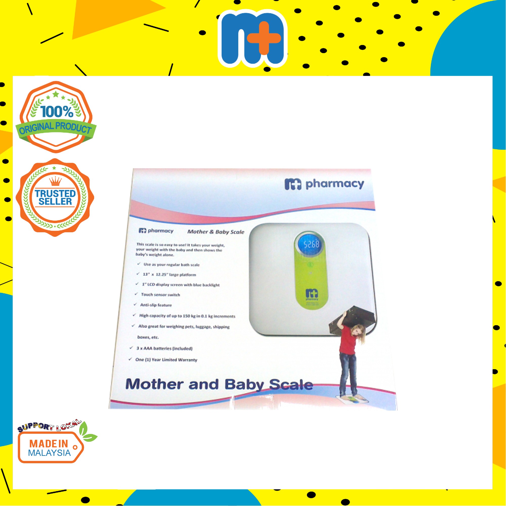 MPLUS MOTHER AND BABY DIGITAL WEIGHING SCALE
