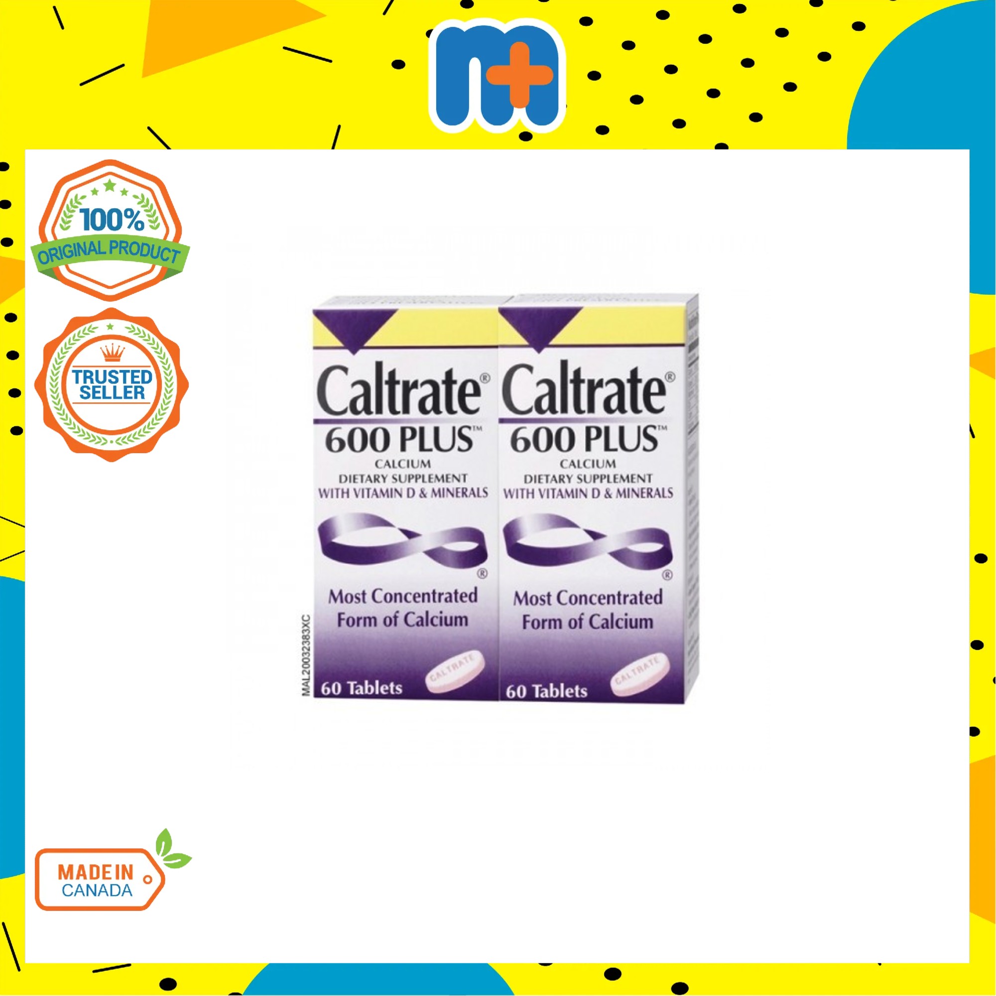 [MPLUS] CALTRATE Tablet 600 Plus 2X100S
