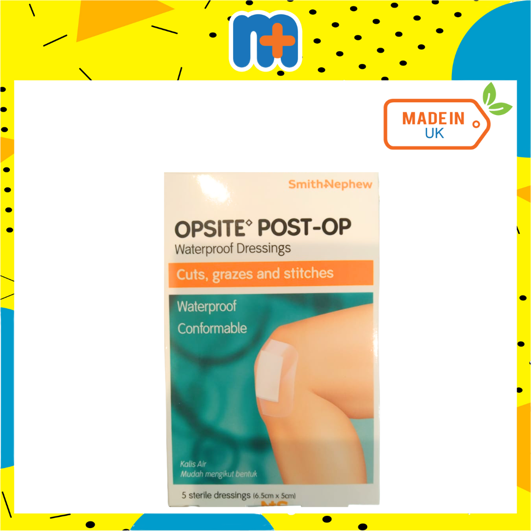 S&N OPSITE POST-OP WATERPROOF DRESSING 6.5X5CM 5S